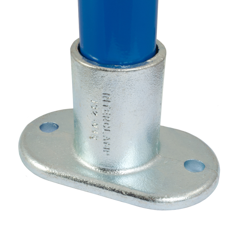 Tigerclamp 132 C42 Railing Base Flange series, fit 32NB pipe (42mm OD ...