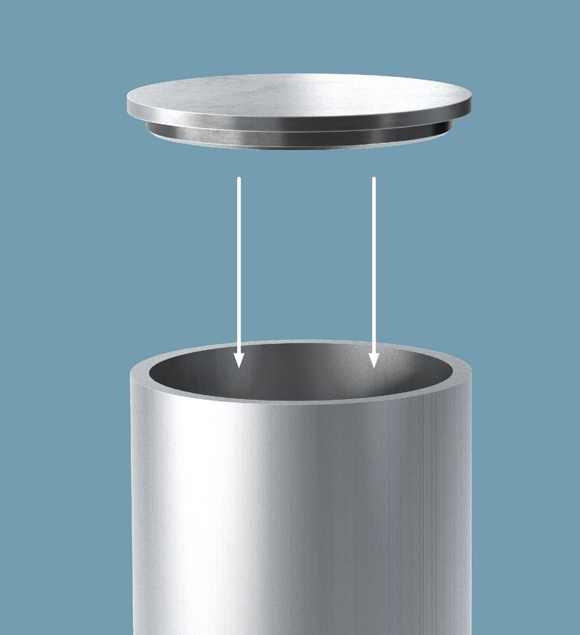 Aluminium End Cap Round for tube size 50mm (3mm wall) | Tigerlink Hardware