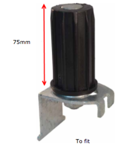 Adjustable Pin for Bottom Round Gate Hinge | 32NB | TigerLink