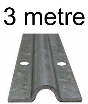Galvanised Steel U-Groove Above Ground Floor Track | Tigerlink