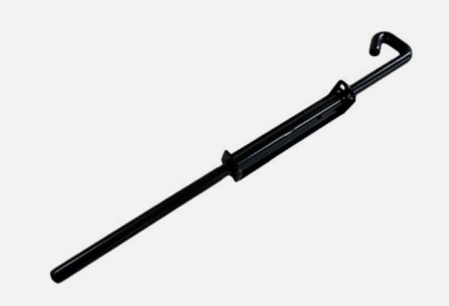 Heavy Duty Steel Drop Bolt - 300mm Length, 12mm Pin, Black Color