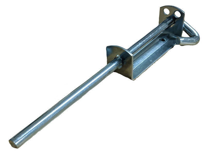 Heavy Duty Steel Drop Bolt - 400mm Length, 12mm Diameter, Zinc Finish