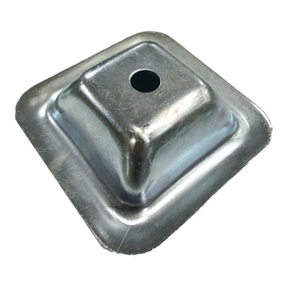 Industrial Steel Pallet Feet -140x140x2.5mm, Zinc Finish | Tigerlink