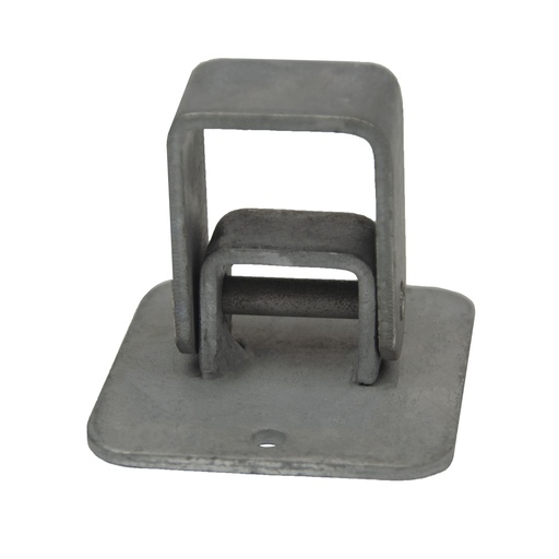Steel Fence Rail Bracket, 38x25mm Tube, Double Lug, 2 Hole - Adjustable ...